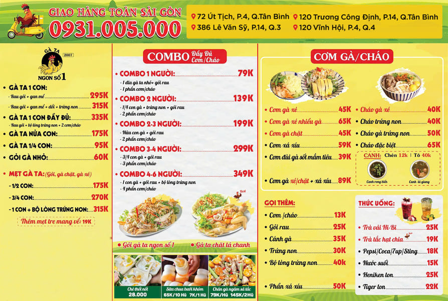 Thực Đơn Gà Ta Ngon Số 1